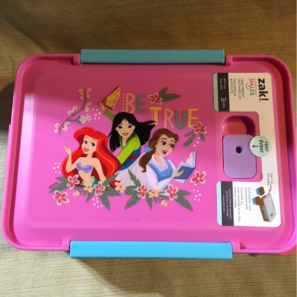 Disney | Kitchen | Three Piece Princess Food Container Set With Ariel ...